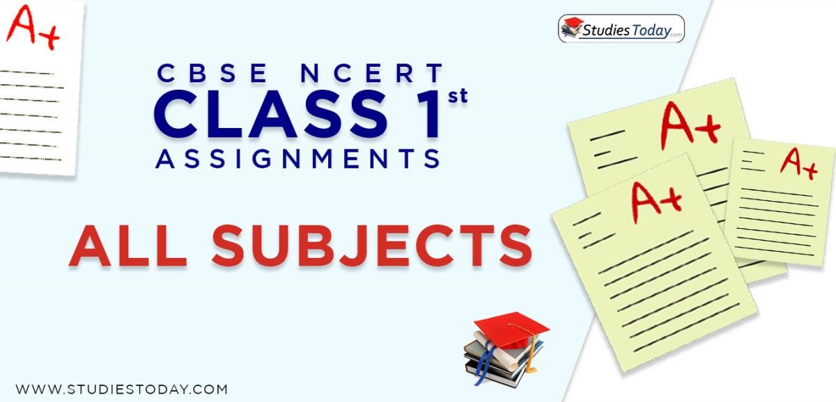 Assignments for Class 1 Free PDF Download